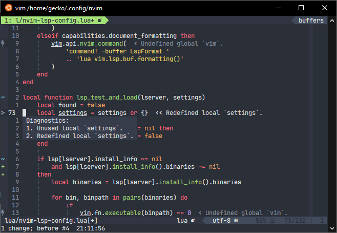 Incorrect Virtual Text Display For Some Diagnostics · Issue 27 · Nvim Luadiagnostic Nvim · Github 2822