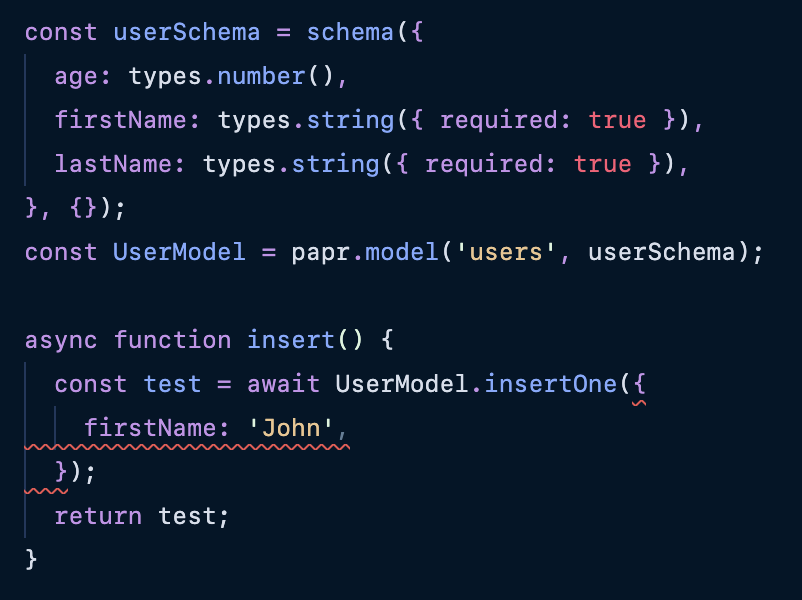 Misleading Types In The Example From The Docs When Calling Insertone · Issue 462 · Plexincpapr