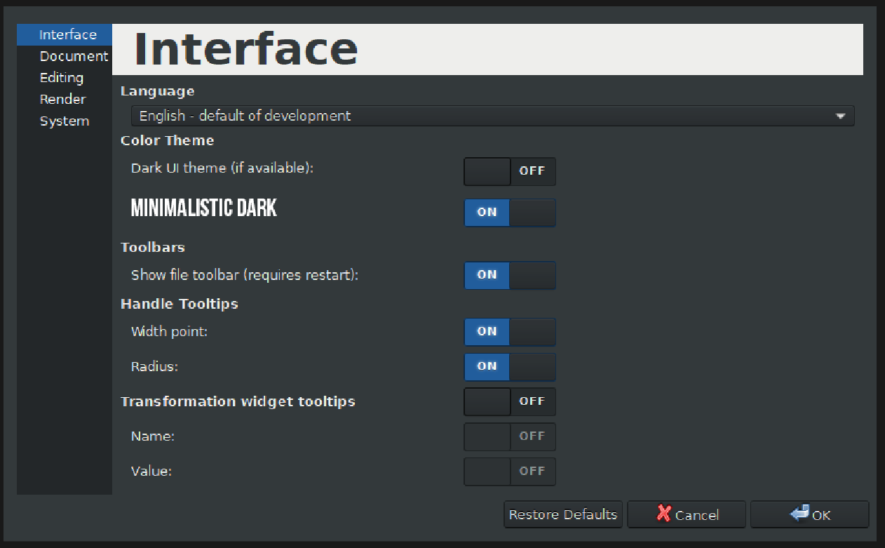 Minimalistic theme · Issue #1458 · synfig/synfig · GitHub