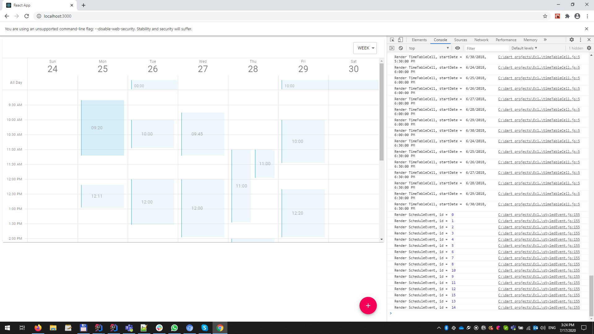 Dragging event in scheduler causing intensive render calls for cells and appointments · Issue ...