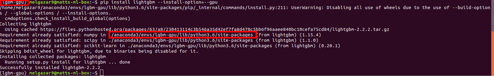 Error installing lgbm with gpu support ubuntu 18.04 · Issue #1901 ...