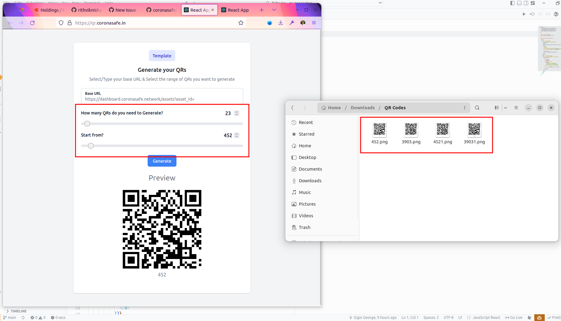 It's not generating as per the input? · Issue #2 · ohcnetwork/qr-generator · GitHub