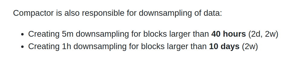 Why the compactor component downsampling not work · Issue #3533 · thanos-io/thanos · GitHub