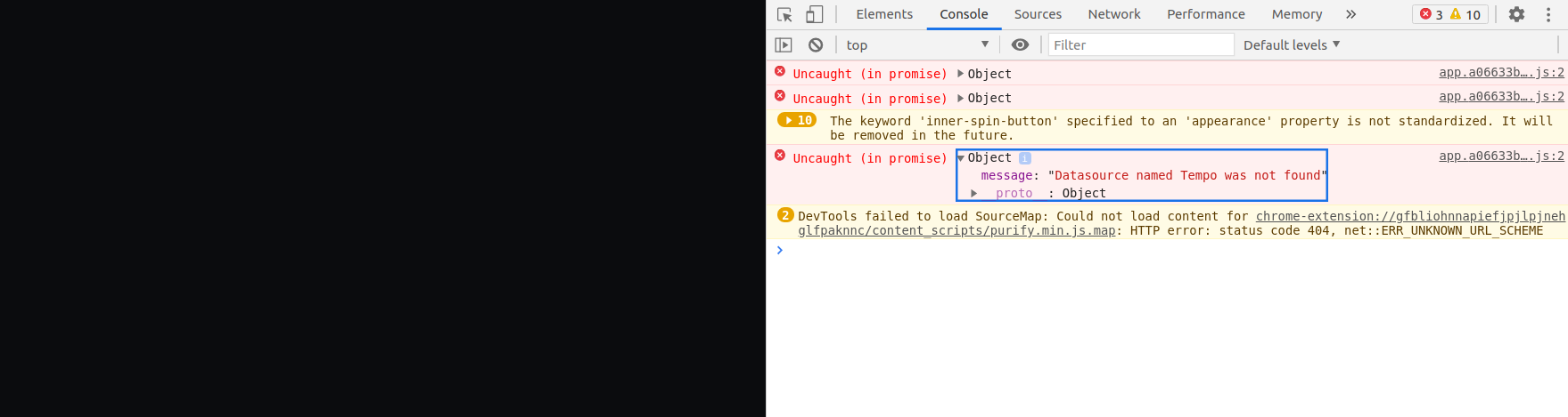 Grafana looks for datasource named tempo even if exemplars internal ...