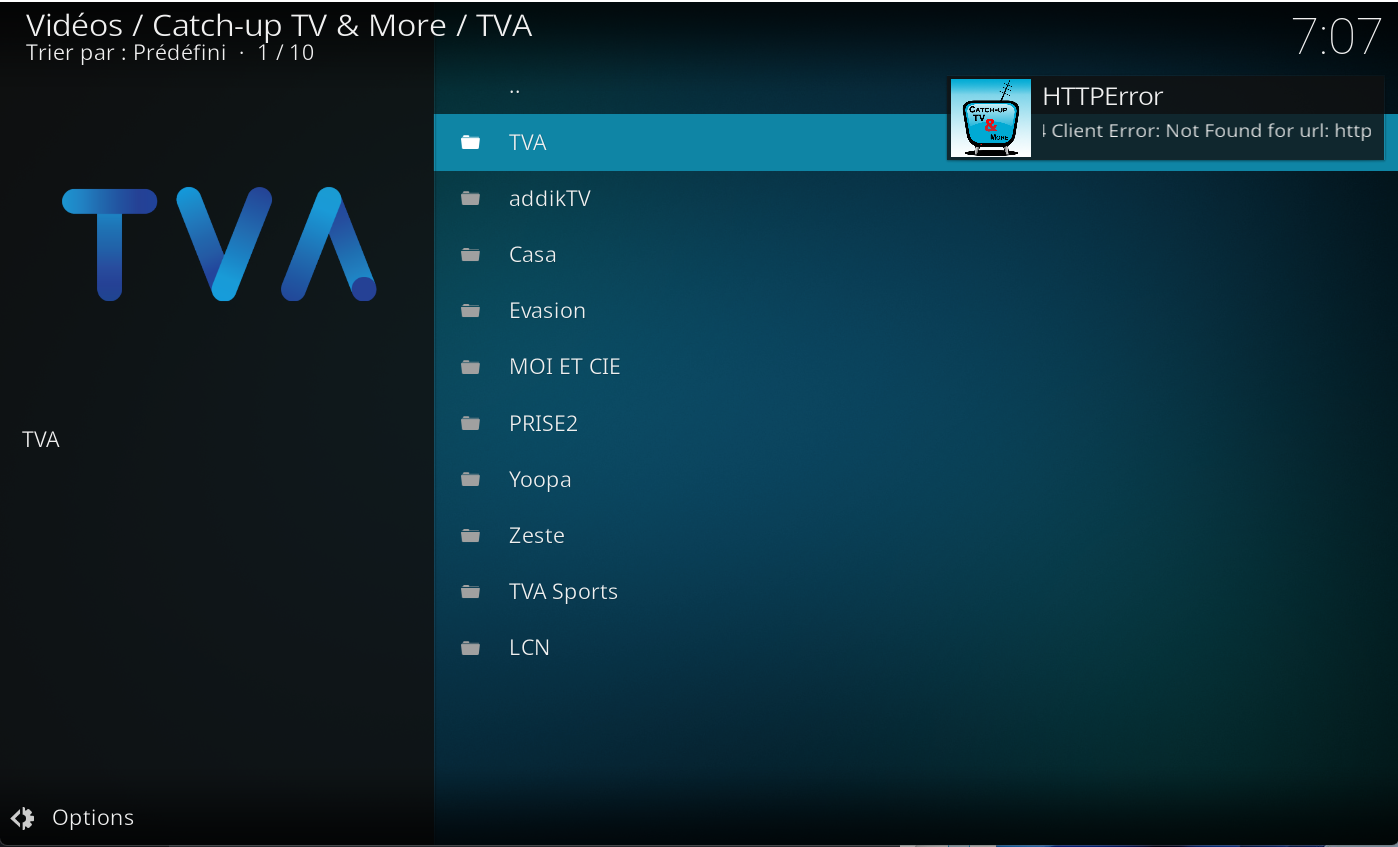 TVA New bug · Issue #954 · Catch-up-TV-and-More/plugin.video.catchuptvandmore · GitHub