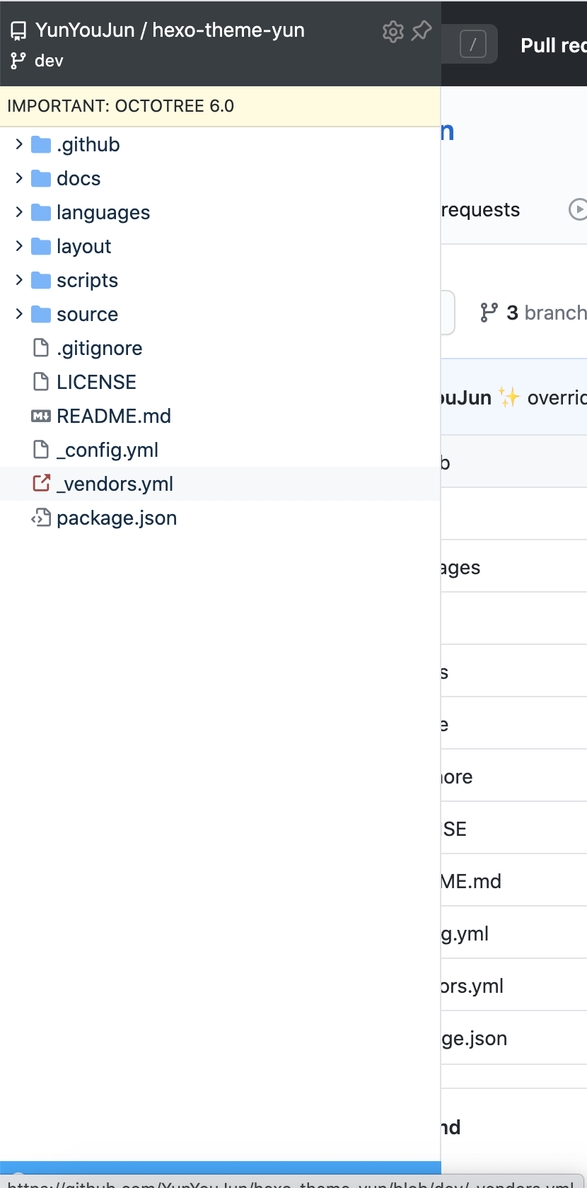 [Feature Request] 侧边栏增加目录树导航 · Issue #75 · YunYouJun/hexo-theme-yun · GitHub