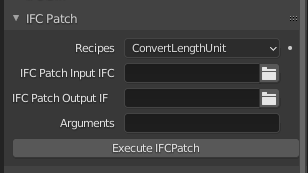 BlenderBIM : IFC Patch panel : Improve UI/UX for arguments field · Issue #1622 · IfcOpenShell ...