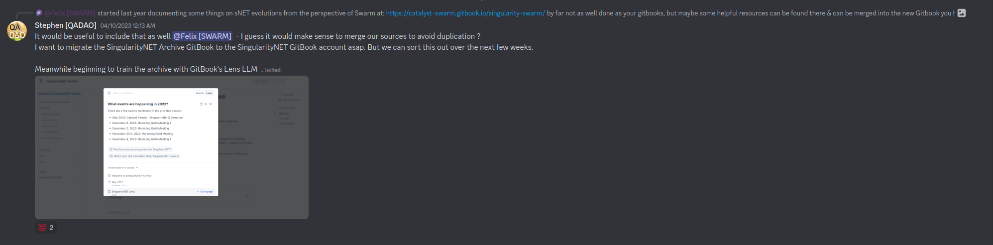 Set-up SingularityNET-Archive GitBook · Issue #4 · SingularityNET-Archive/SingularityNET-Archive ...