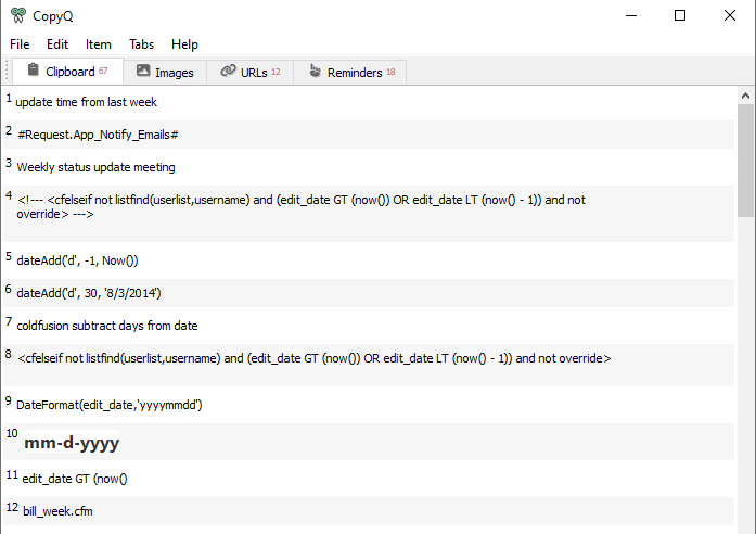 On Linux, clipboard items in the main UI are massive · Issue #2093 · hluk/CopyQ · GitHub