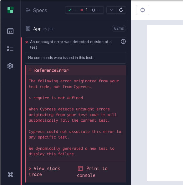 Remove "Alternatively you can use CommonJS syntax: require" from CT support file scaffold ...