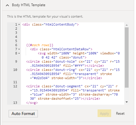 [ENHANCEMENT] - A button to allow for auto formatting · Issue #19 · dm-p/powerbi-visuals-html ...