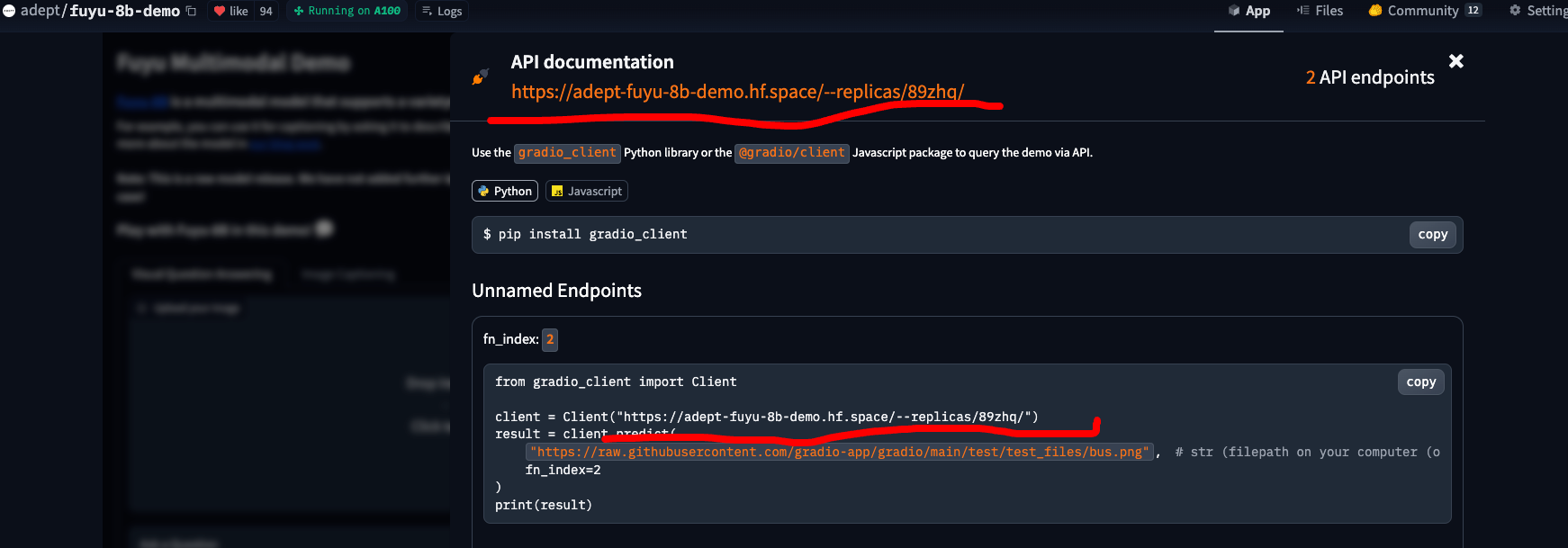 Show Space Id Instead Of Full Url With Replica Name In Space Api Documentation · Issue 6055