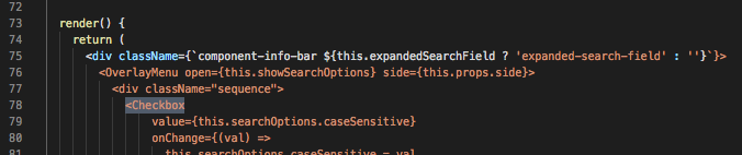 Broken highlighting of jsx element inside array · Issue #624 · microsoft/TypeScript-TmLanguage ...