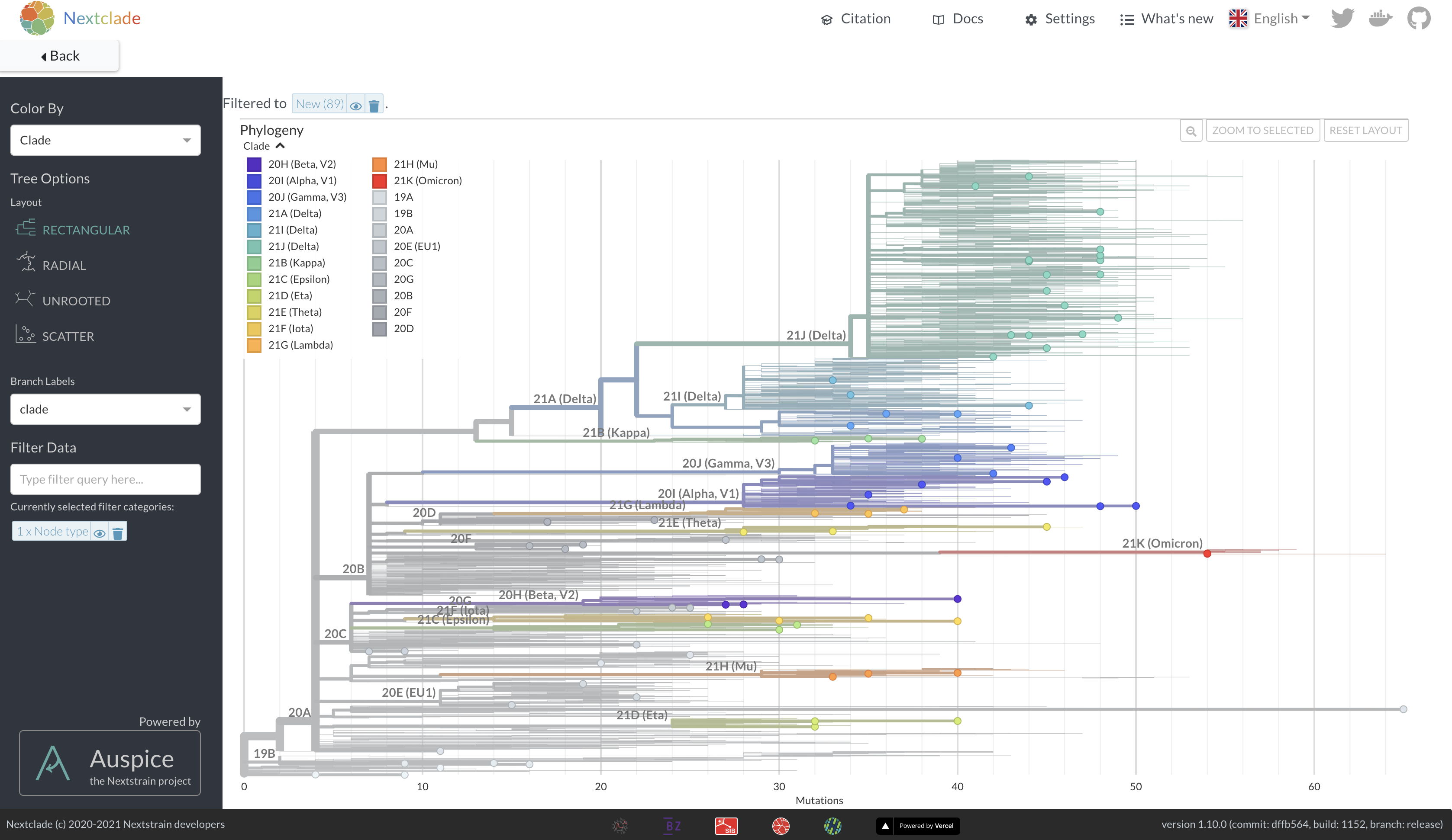 Previous assignation 20C now report 20A · Issue #650 · nextstrain/nextclade · GitHub