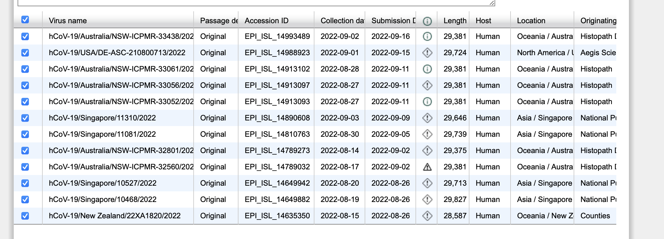 BL.2 with S:D215G [11 seq as of 2022-09-17, NZ, SGP, AUS] · Issue #996 ...