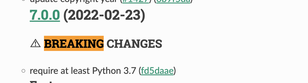 Proposal: Respect semantic versioning requirements or stop using it · Issue #2438 · snakemake ...