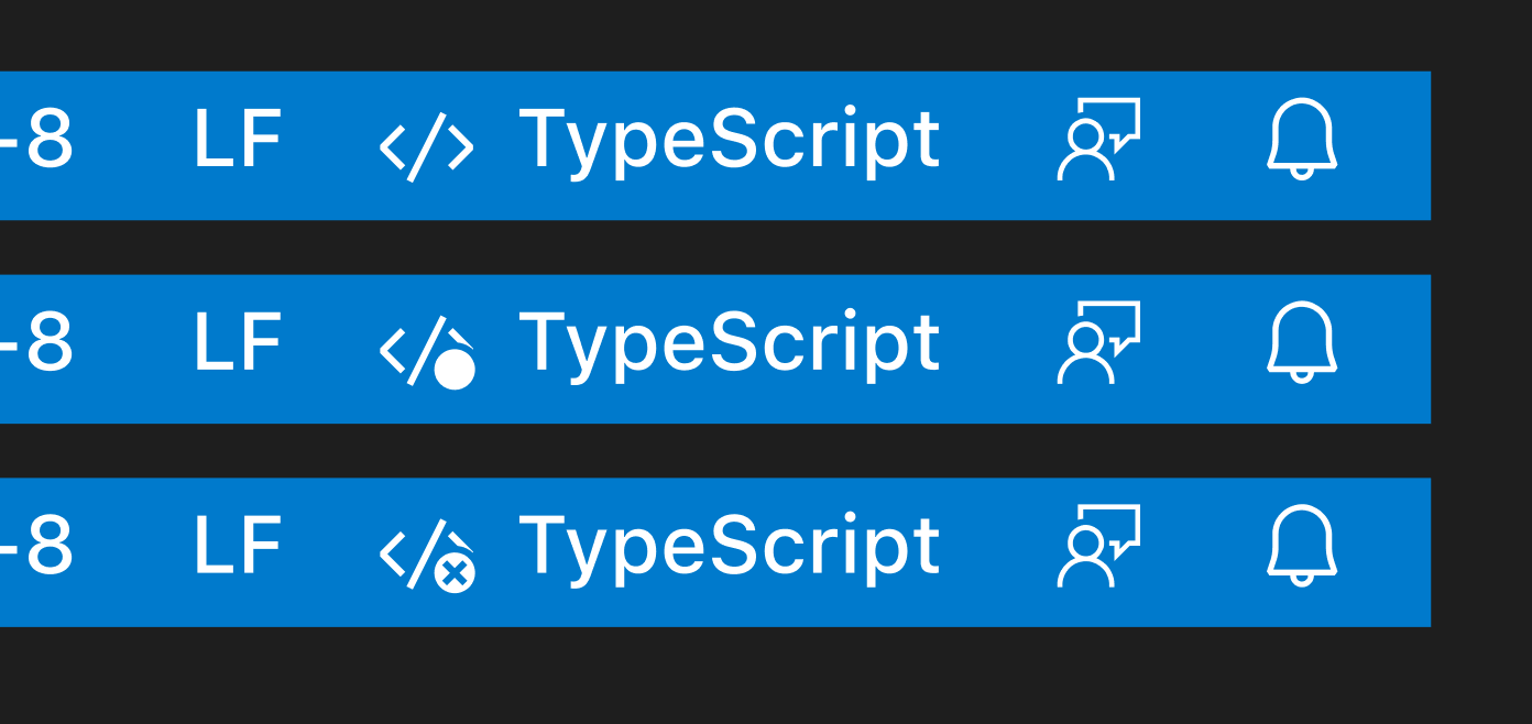 Better icons for language status · Issue #134102 · microsoft/vscode ...