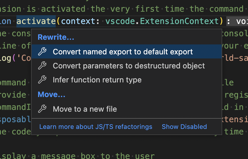 Polish code actions widget styling by daviddossett · Pull Request #162685 · microsoft/vscode ...