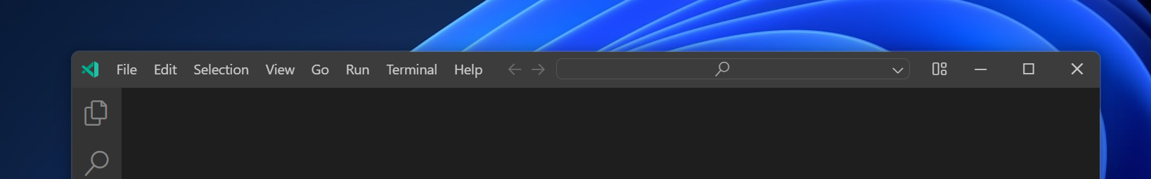 Command Center is shorter with no folder opened · Issue #162881 ...