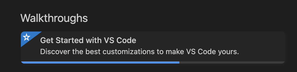 Get Started: polish walkthrough star icon styles · Issue #162974 · microsoft/vscode · GitHub