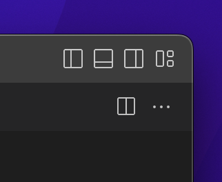 Layout icons are jammed up against title bar edge on vscode.dev · Issue ...