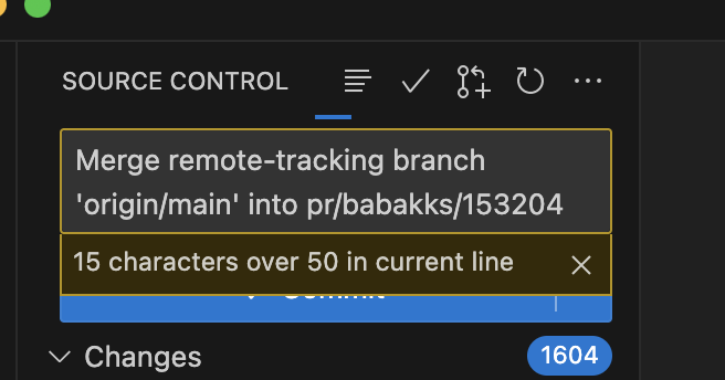 Unexpected branch names when merging main into branch · Issue #166160 ...