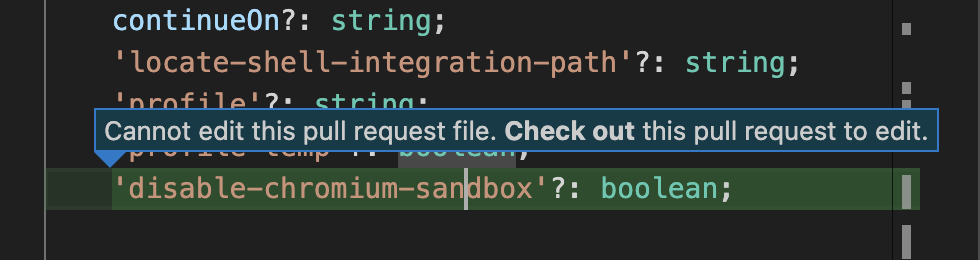 Readonly hover link doesn't look like a link · Issue #186256 · microsoft/vscode · GitHub