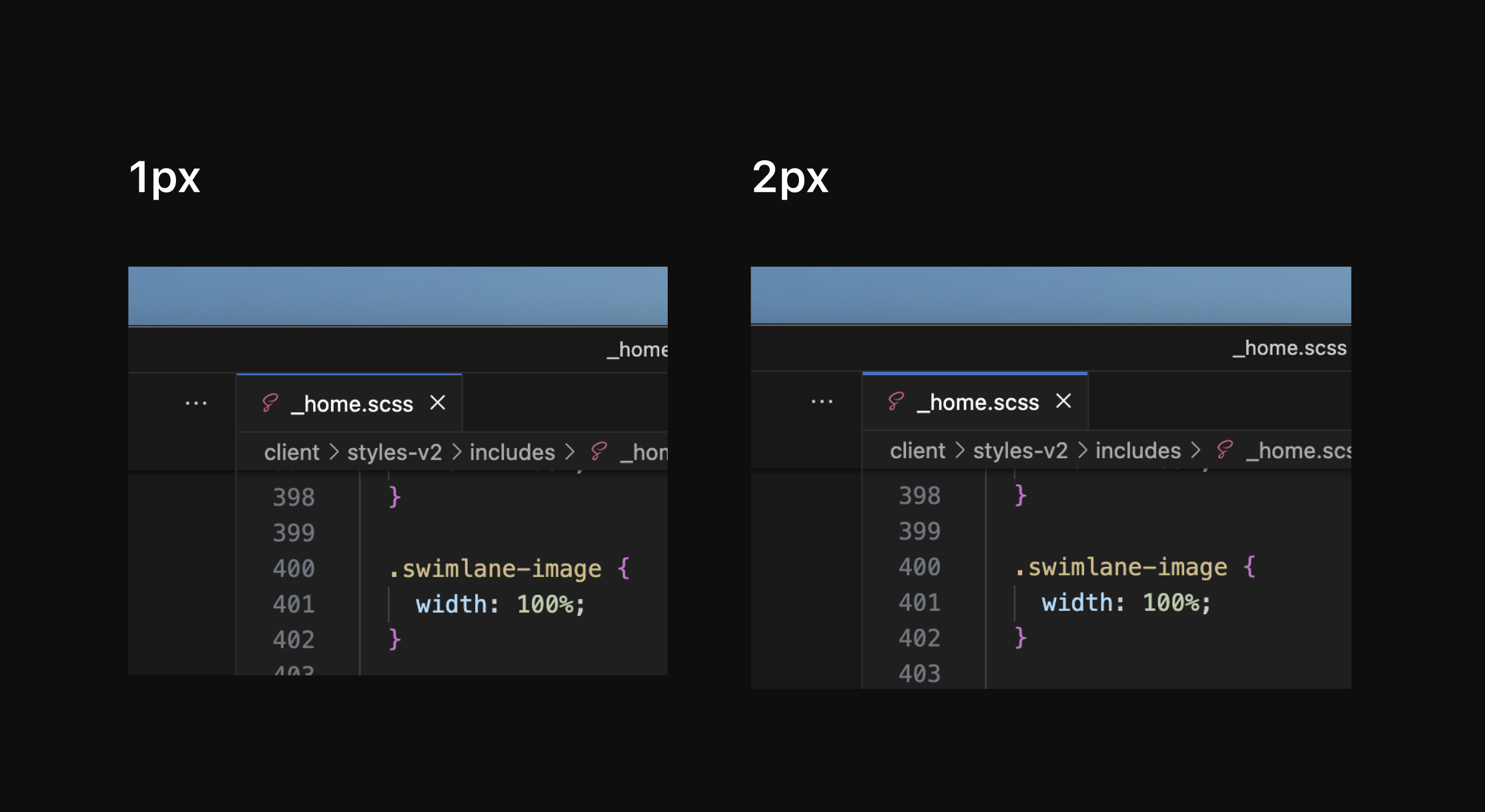 Selected file support adjust border-top-width to make it more ...