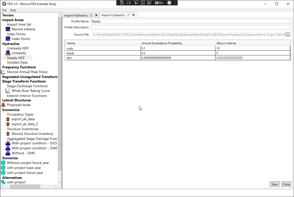 Steady Hdf Bugs · Issue 539 · Hydrologicengineeringcenterhec Fda · Github