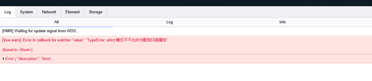 wather 在严格模式下 的问题 · Issue #8852 · vuejs/vue · GitHub