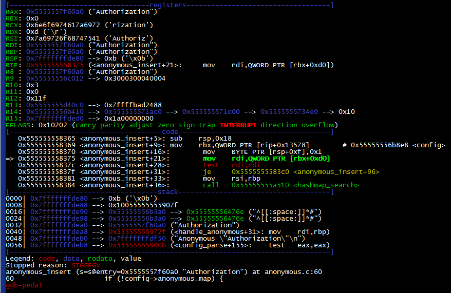 Anonymousinsert Segfault · Issue 292 · Tinyproxytinyproxy · Github