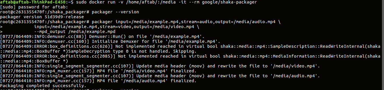 Shaka Packager Not Generating Output Files · Issue 444 · Shaka Projectshaka Packager · Github