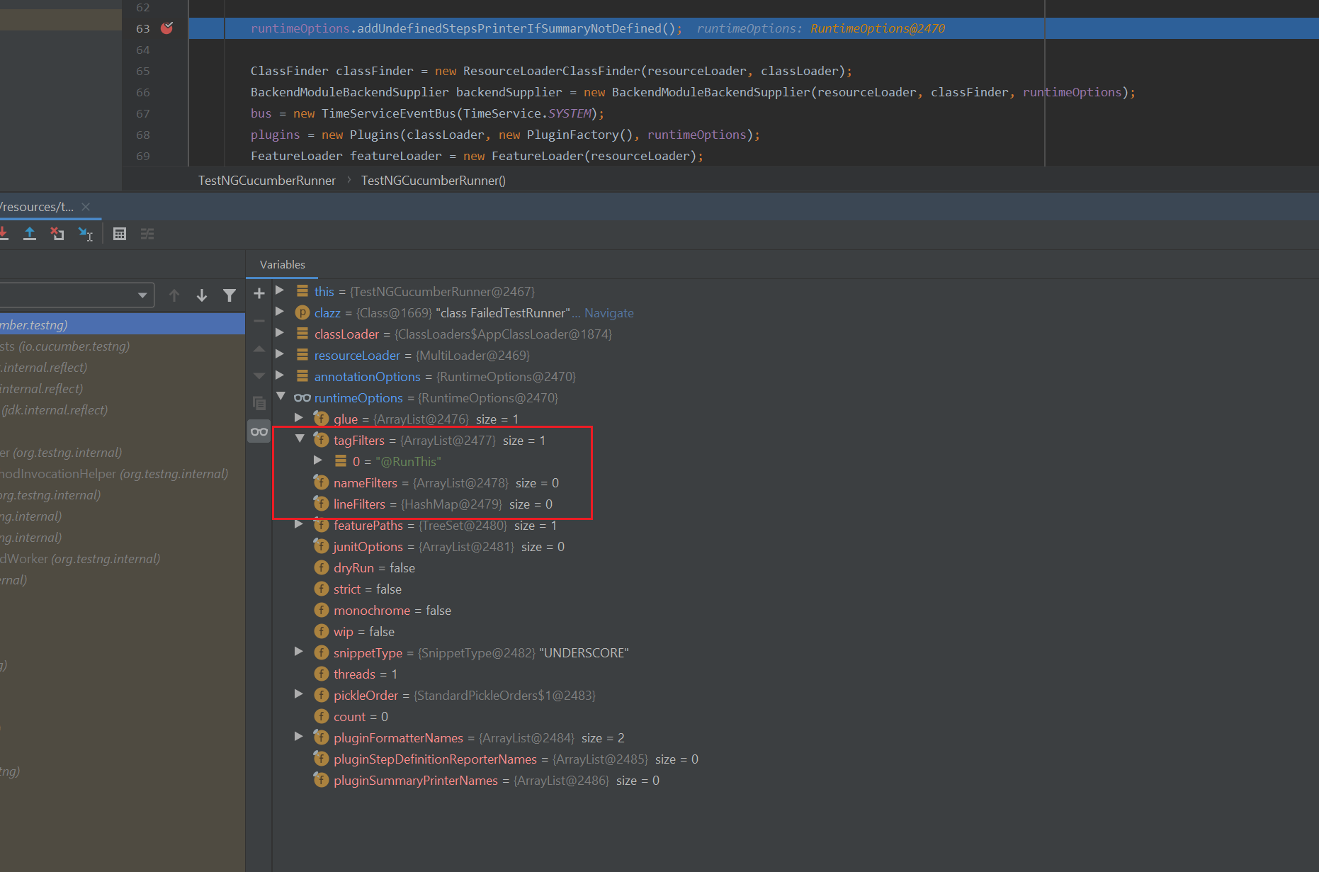 Retain line filter from scenarios in retry-file when setting runtimeOptions from ...