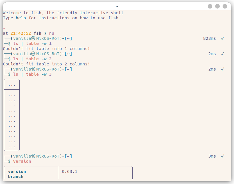 When there's not enough space for table a panic is issued · Issue #5686 · nushell/nushell · GitHub