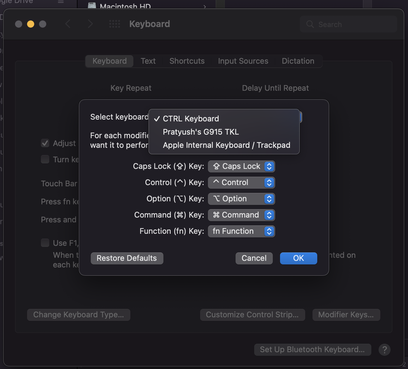 Save and automatically load keyboard specific keymapper settings upon ...