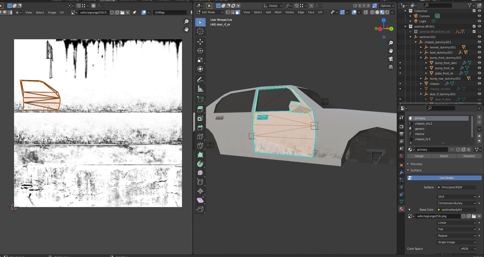 Mismatched colors on vehicle parts · Issue #93 · Parik27/DragonFF · GitHub