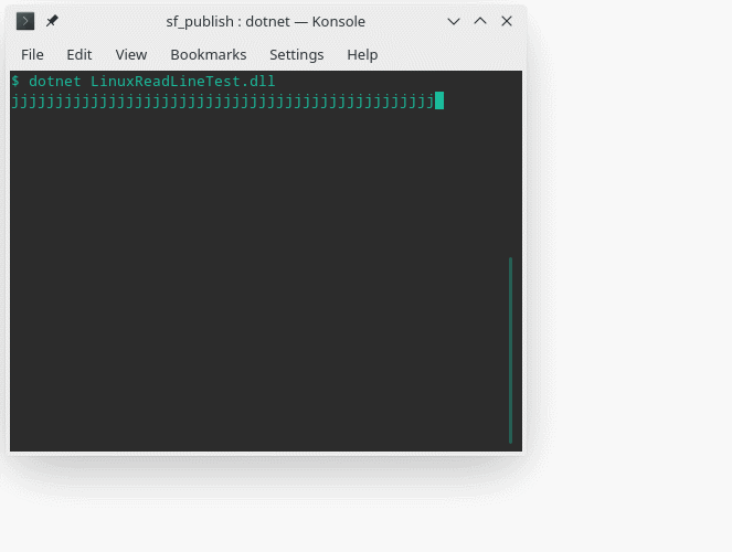 Console.ReadLine backspace issue on Linux · Issue #29332 · dotnet/runtime · GitHub