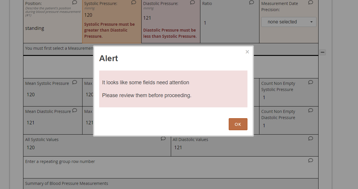 Completing a form offers autoqueries for relevant errors · Issue #658 · OpenClinica/enketo ...