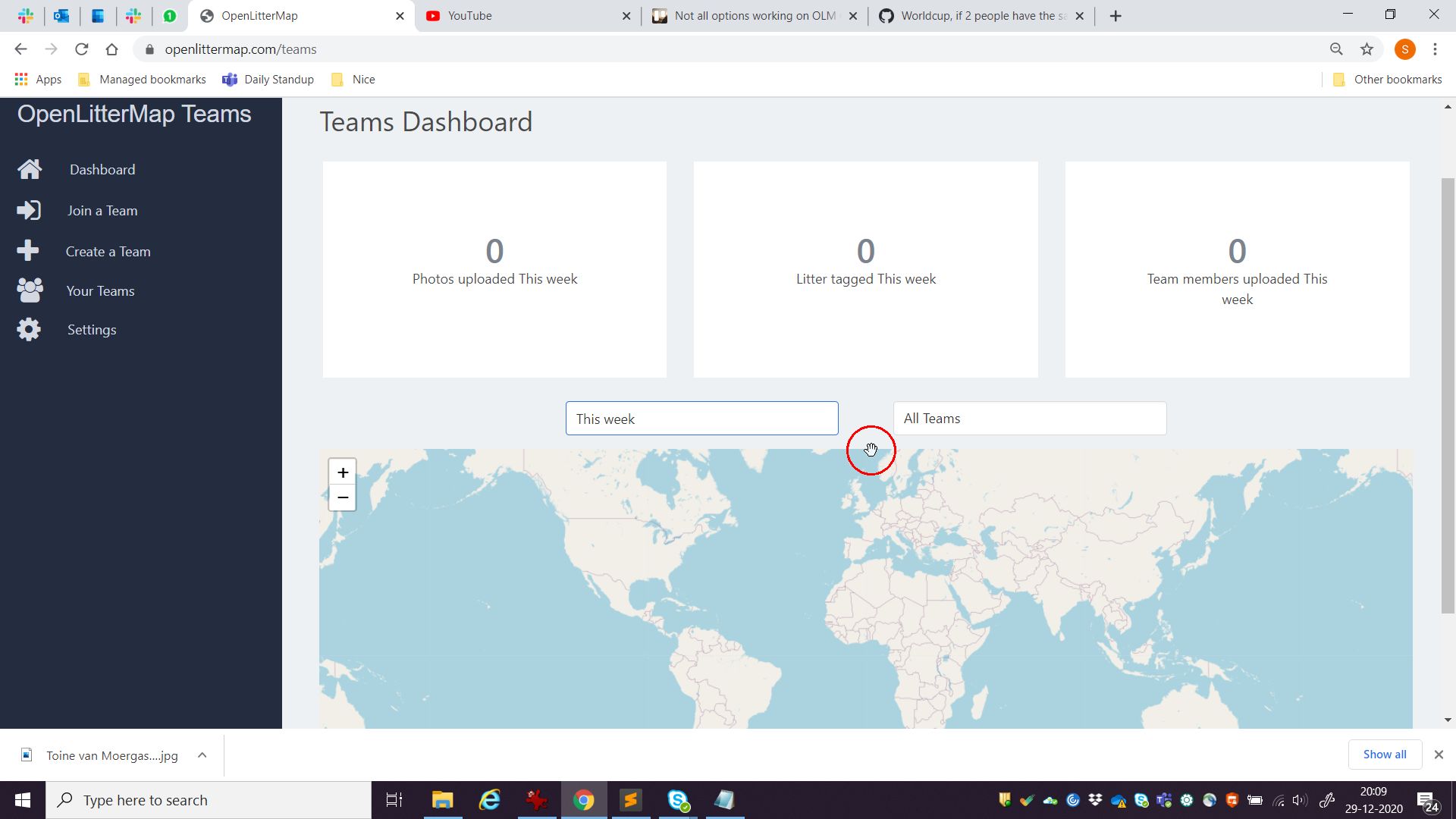 Picture uploaded while team active, not shown in team dashboard, not even after 1 day · Issue ...