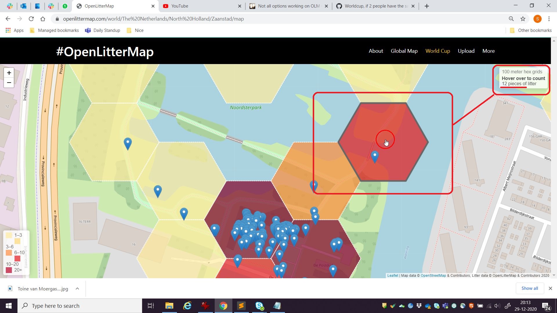 Number of litter in hex grids not correct, or not all items shown in map · Issue #124 ...
