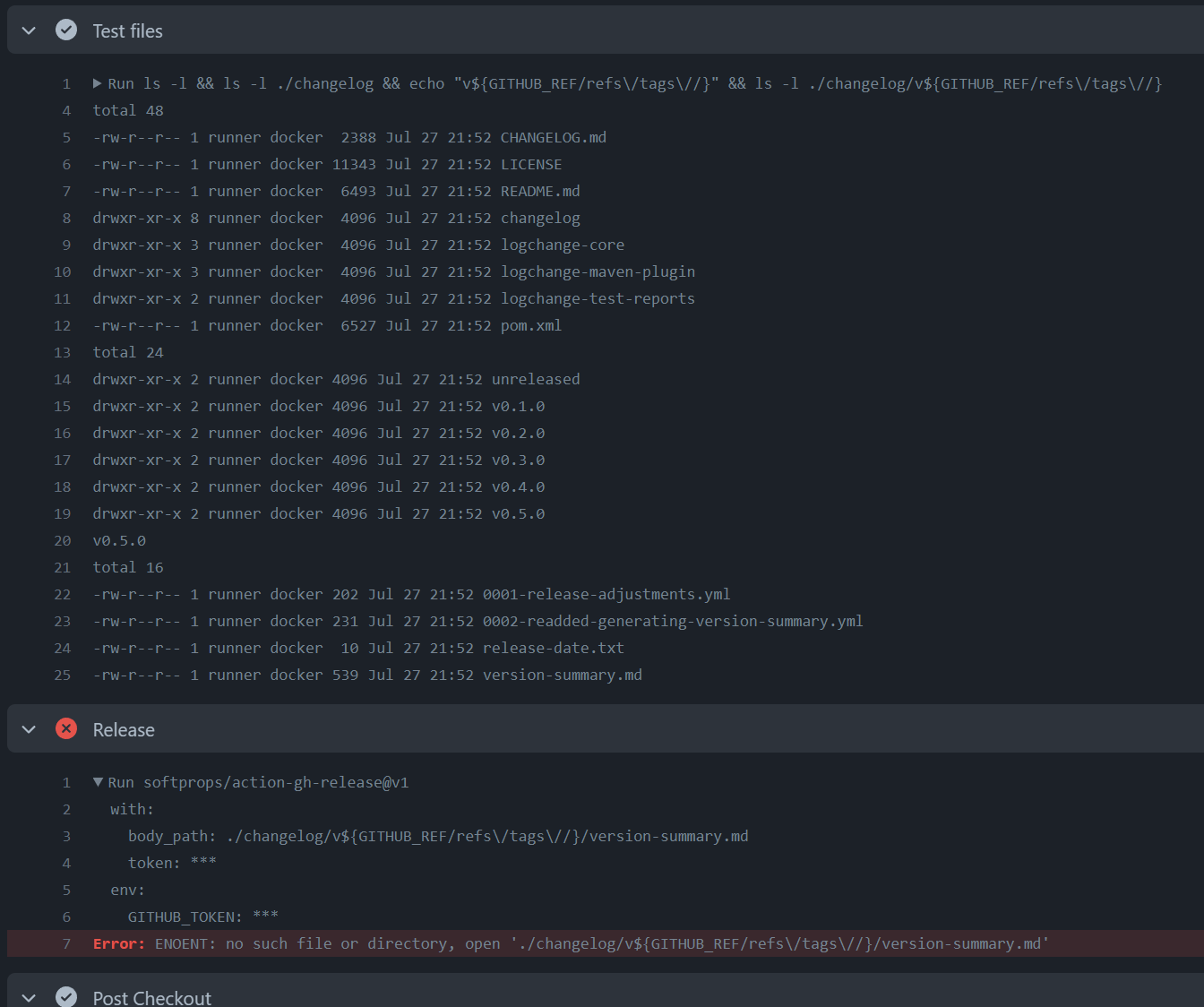 ENOENT: no such file or directory · Issue #248 · softprops/action-gh-release · GitHub