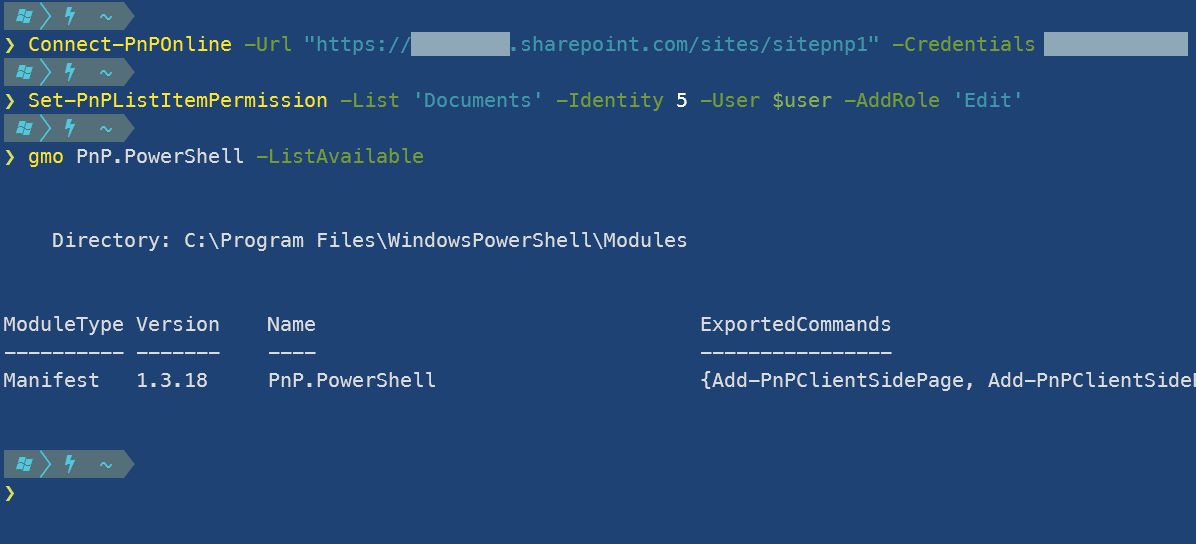 Set-PnPListItemPermission : Permission level not found · Issue #374 · pnp/powershell · GitHub