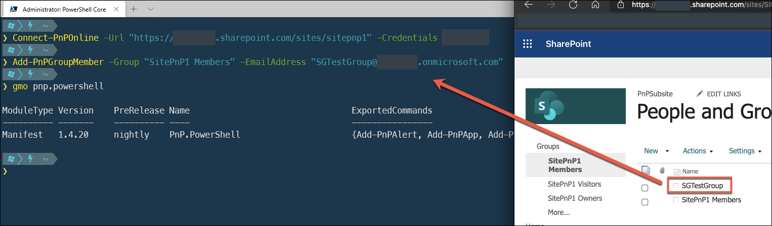 Issue with Add-PnPGroupMember that works for O365/M365 groups but not ...