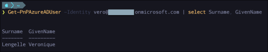 [BUG] Get-PnPAzureADUser: -Select parameter ignored · Issue #649 · pnp/powershell · GitHub