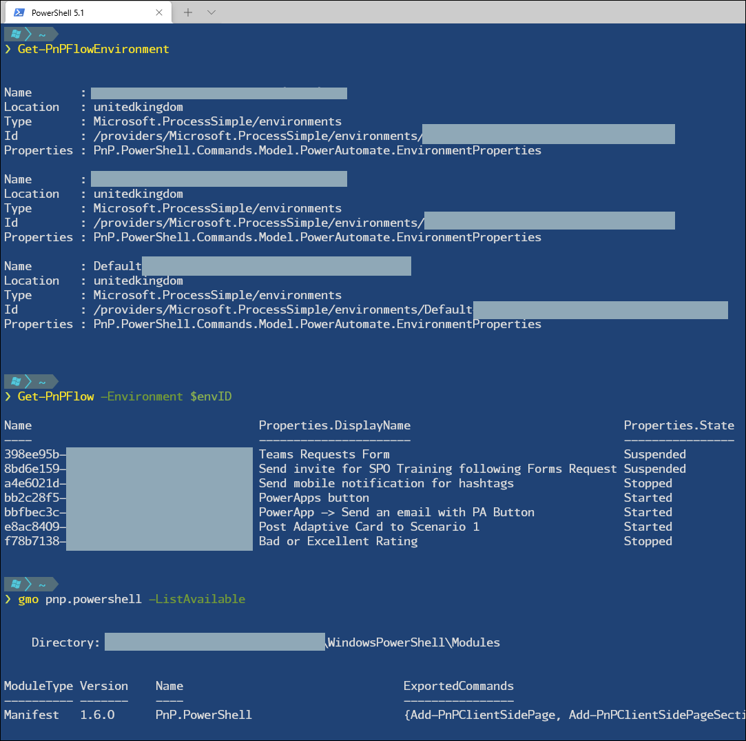 [BUG] - Get-PnPFlow & Get-PnPFlowEnvironment - Object not found · Issue #860 · pnp/powershell ...
