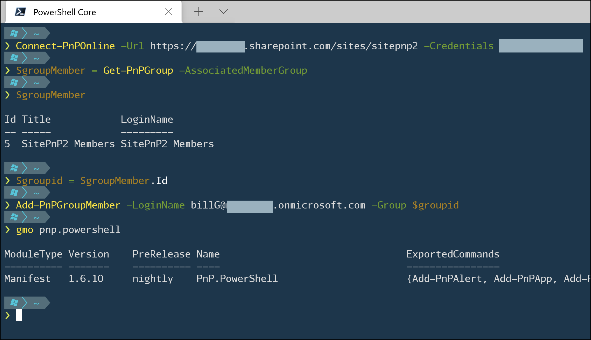 [BUG] Add-PnPGroupMember won't map a user · Issue #861 · pnp/powershell · GitHub