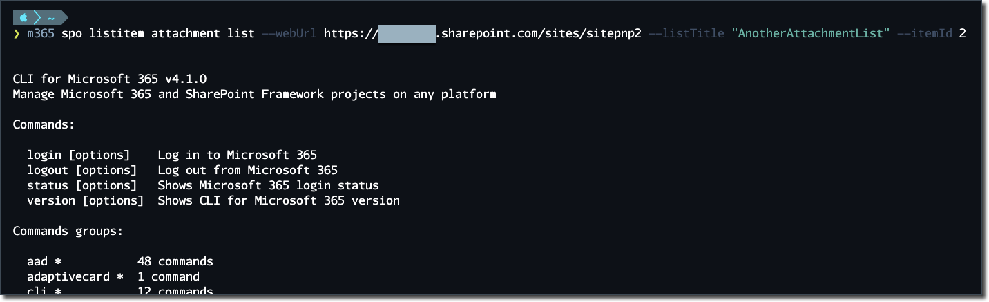 New sample script: Get the attachments names in SharePoint lists · Issue #2661 · pnp/cli ...