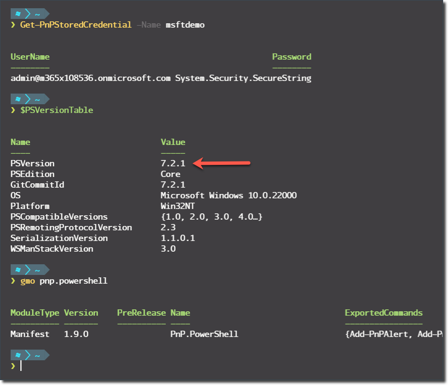 [BUG] Stored Credentials don't work with PowerShell 7 · Issue #1482 · pnp/powershell · GitHub