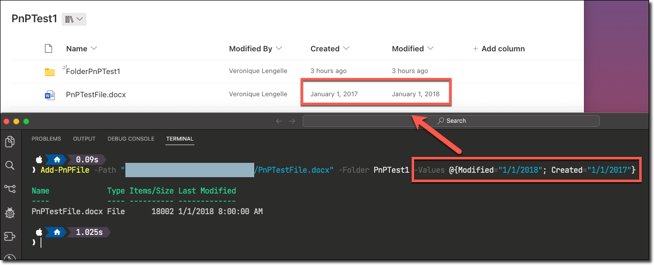 Bug Add Pnpfile Not Setting Modified And Created Dates On List Item For Uploaded File · Issue