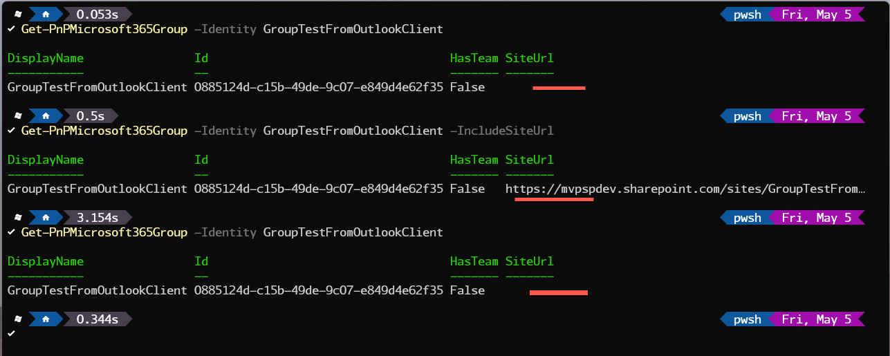 [BUG] Get-PnPMicrosoft365Group -IncludeSiteUrl provisions M365 group's SharePoint site · Issue ...